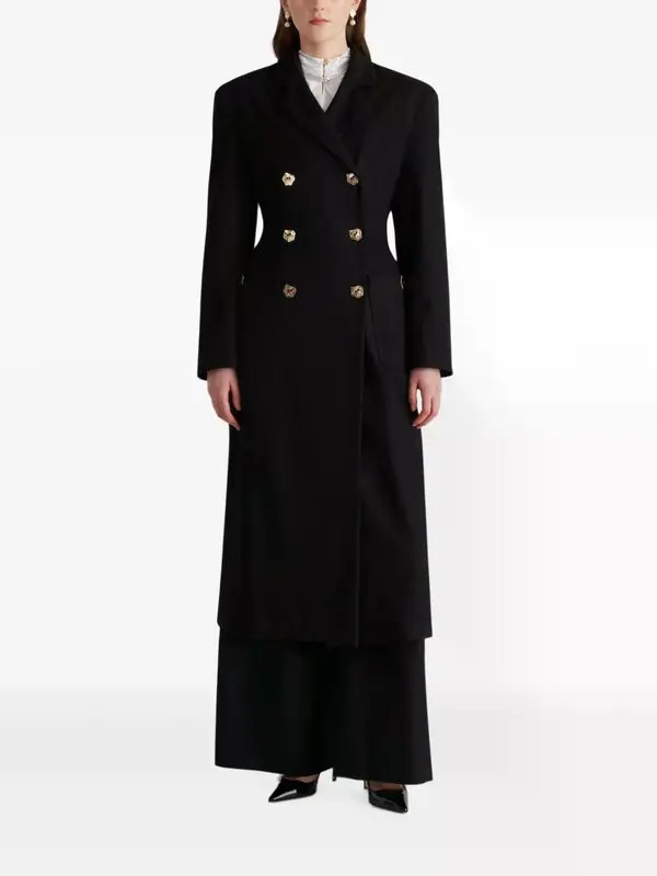 VIOLANTE NESSI Double-breasted Tailored Coat