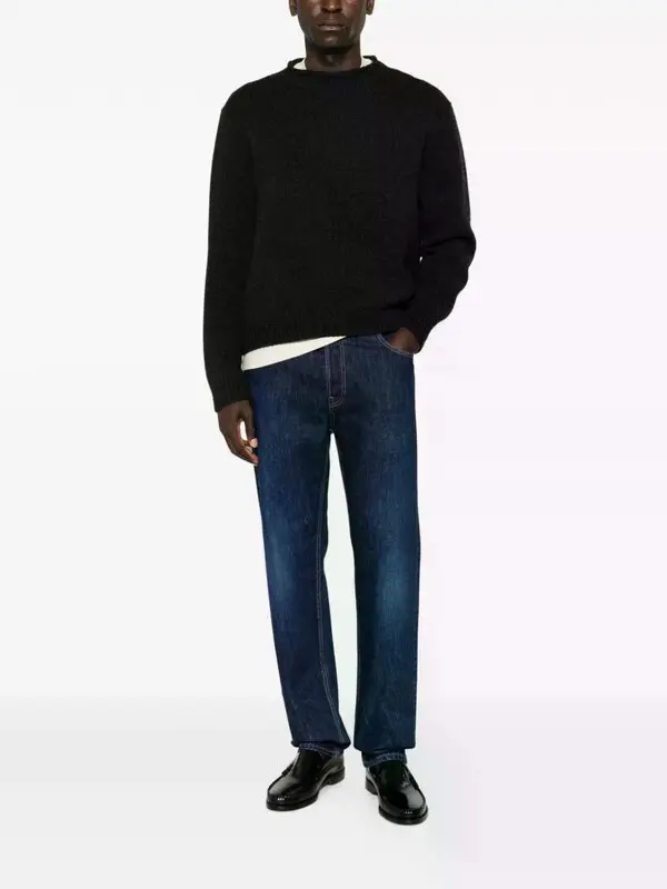 THE ROW Markhim" Ribbed Knit Crewneck Sweater