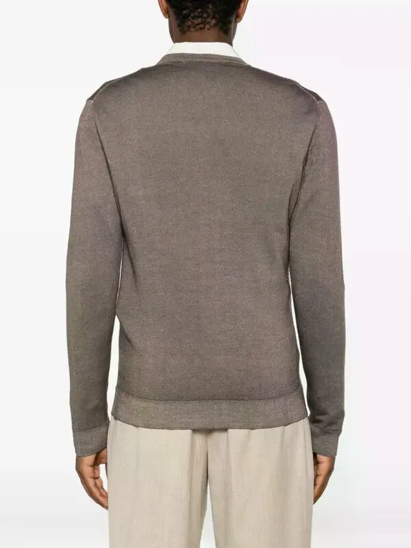 DANIELE FIESOLI V-neck Long-sleeve Sweater