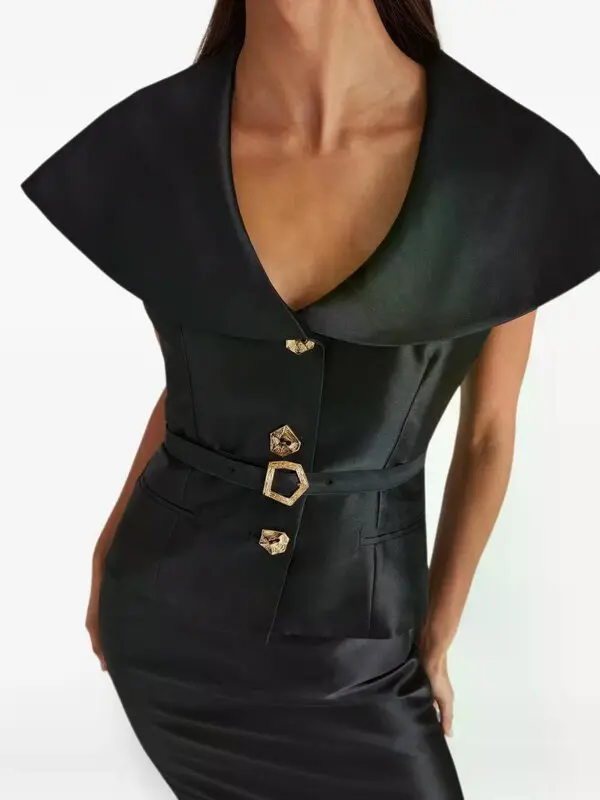 VIOLANTE NESSI Manuela Belted Midi Dress