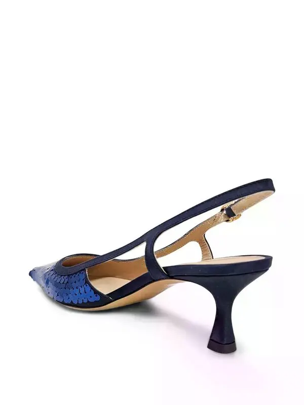 Roberto Festa Siviglia Sequin-embellished Snip-toe Slingback Pumps