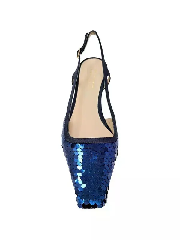 Roberto Festa Siviglia Sequin-embellished Snip-toe Slingback Pumps