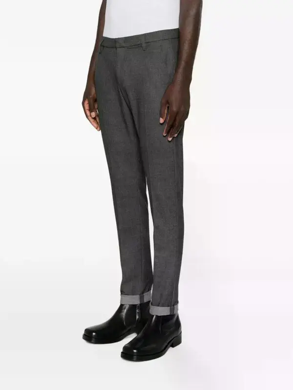 DONDUP Slim-fit Trousers With Turned-up Cuffs