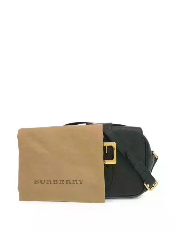 Burberry Soft Grained Calfskin Buckle Crossbody Bag