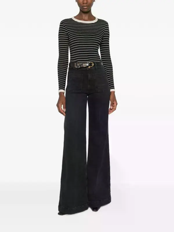 Seafarer Patch-pocket Wide-leg Jeans