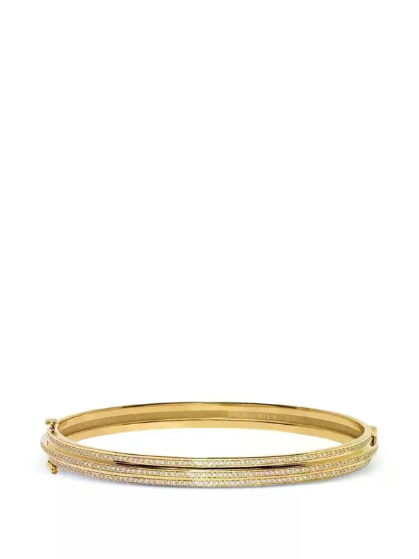 AZLEE Diamond Staircase Bangle Bracelet - Gold