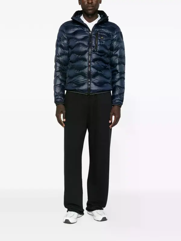 BLAUER. Quilted Hooded Jacket