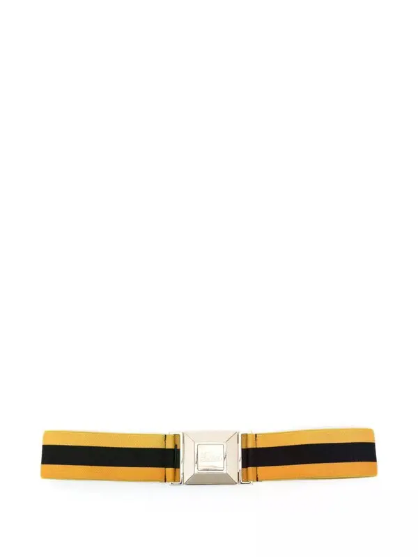 Gucci Striped Elasticated Belt - Yellow