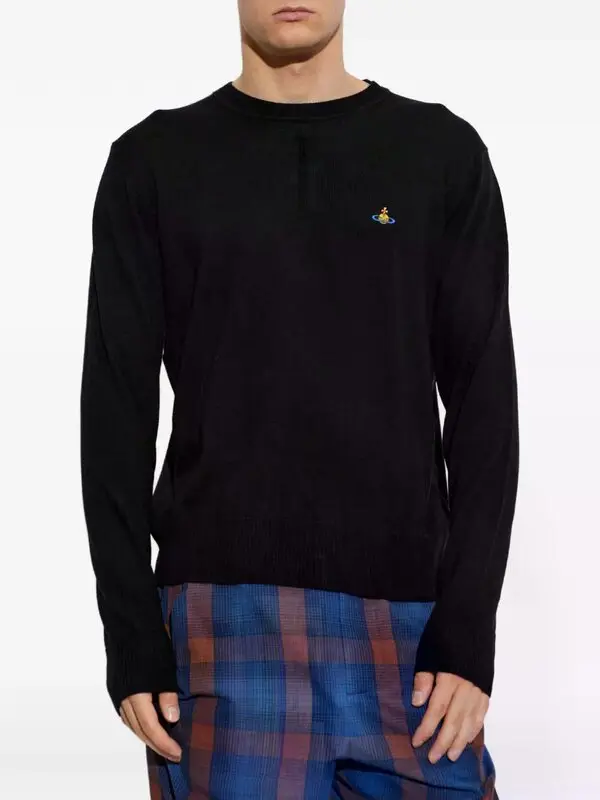 VIVIENNE WESTWOOD Orb-embroidered Wool Sweater