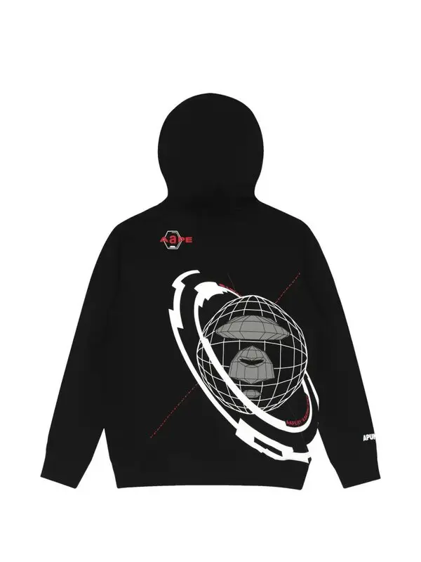 AAPE BY *A BATHING APE Moonface Logo-print Hoodie