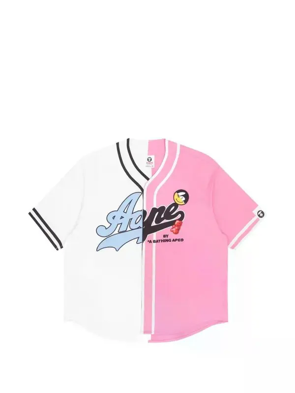 AAPE BY *A BATHING APE Embroidered Baseball Shirt