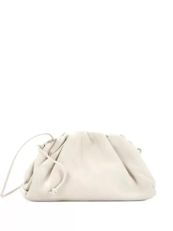 Bottega Veneta The Pouch Leather Mini Crossbody Bag - Neutrals