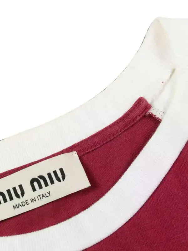 Miu Miu 2010s Logo-print T-shirt