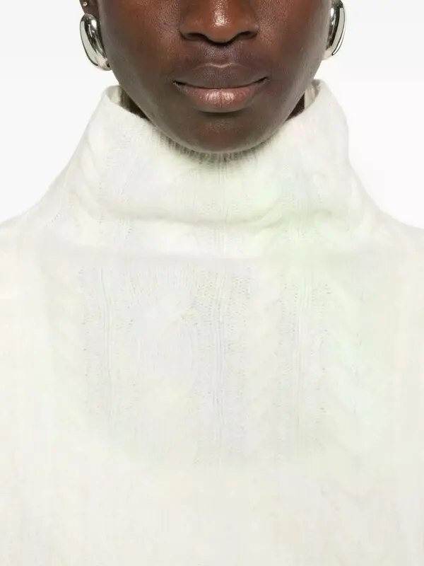Herno Cable Knit Roll Neck Sweater
