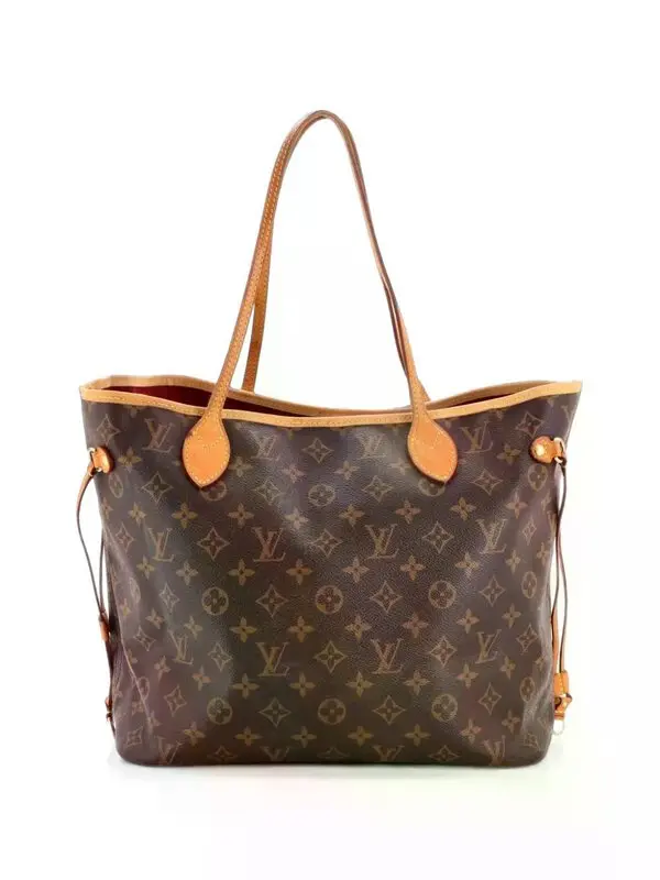 LOUIS VUITTON Neverfull Nm Monogram Canvas Mm Tote Bag - Brown