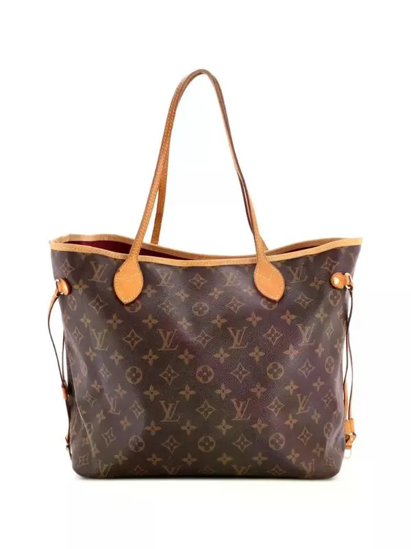 LOUIS VUITTON Neverfull Nm Monogram Canvas Mm Tote Bag - Brown