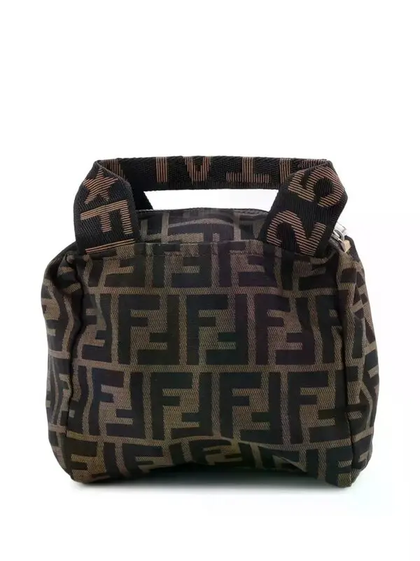 Fendi Vintage 1925 Cosmetic Zucca Canvas Mini Tote Bag - Brown