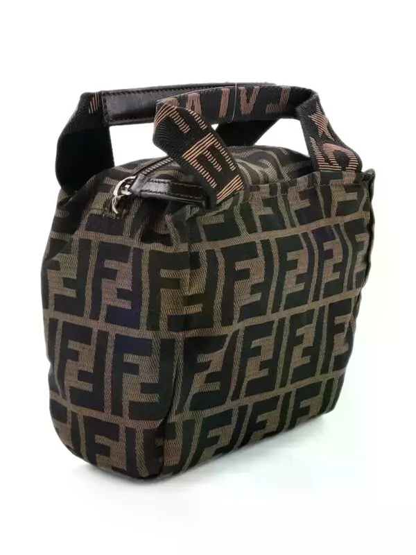 Fendi Vintage 1925 Cosmetic Zucca Canvas Mini Tote Bag