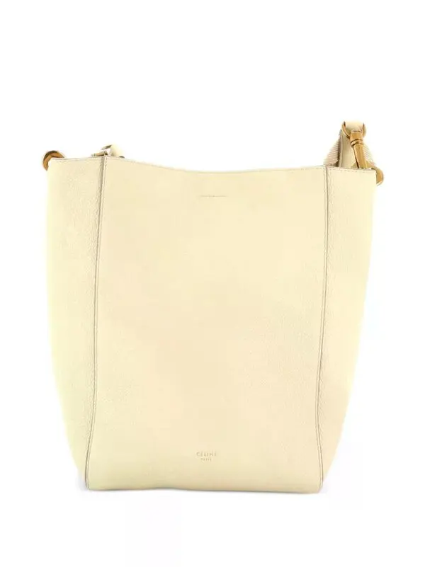Celine Sangle Seau Bag Goatskin Small Bucket Bag - Yellow