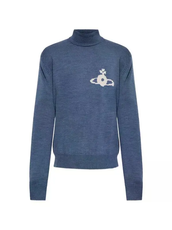 VIVIENNE WESTWOOD Orb Intarsia Roll-neck Sweater