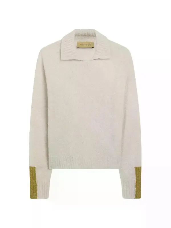 Momoni Colour-block V-neck Sweater