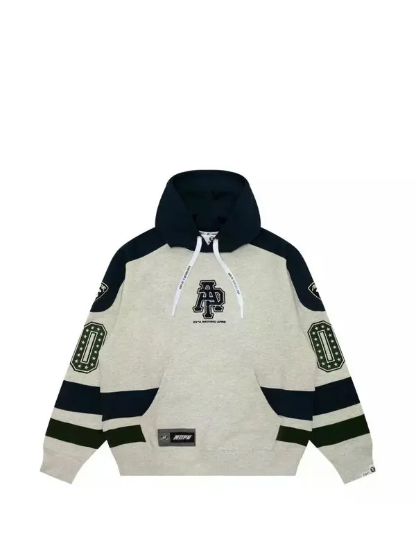 AAPE BY *A BATHING APE Logo-patch Striped Hoodie