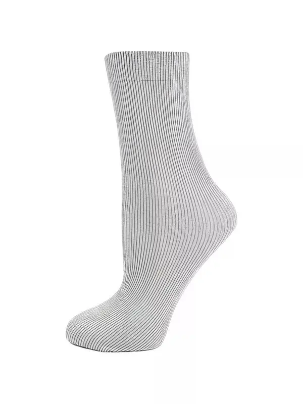 Wolford Ribbed-knit Socks - Grey