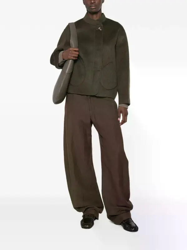 Soeur High-neck Jacket - Green