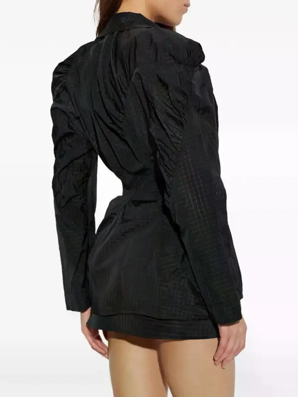 VIVIENNE WESTWOOD Cloud Ruched Check Blazer