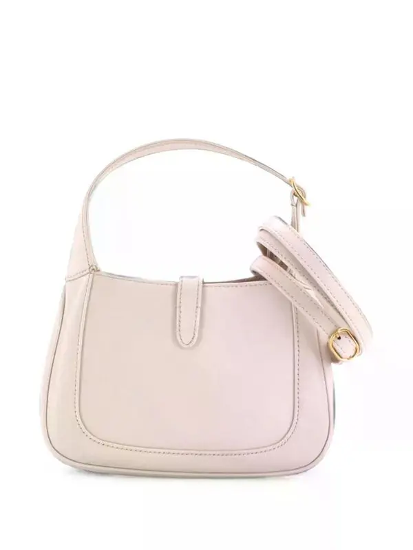 Gucci Jackie 1961 Leather Mini Hobo Bag - White