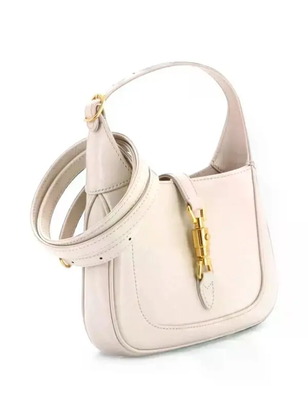 Gucci Jackie 1961 Leather Mini Hobo Bag - White