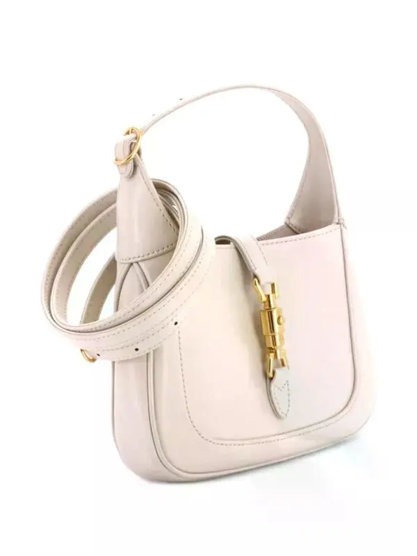 Gucci Jackie 1961 Leather Mini Hobo Bag - White