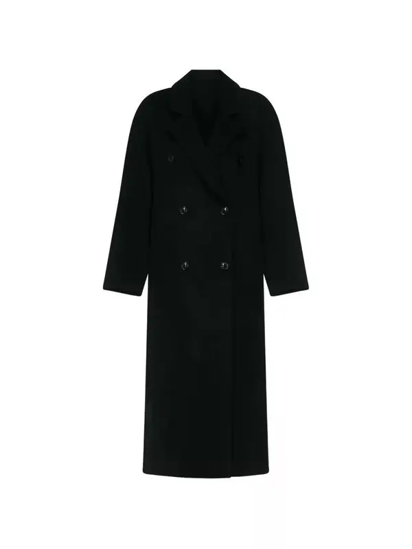 Loulou De Saison Irvin Double-breasted Notch-lapels Coat - Black