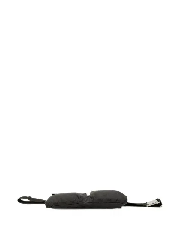 Gucci Gg Canvas Double Pocket Belt Bag - Black