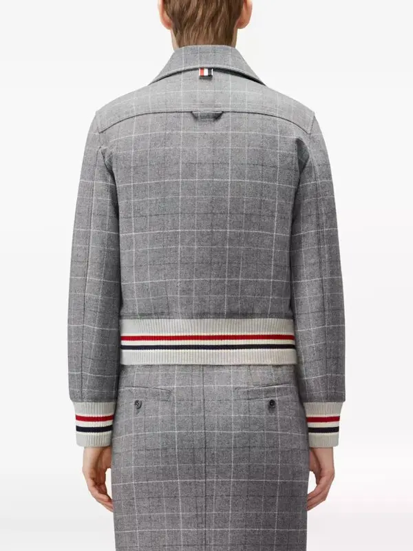Thom Browne Windowpane Houndstooth Tweed Jacket
