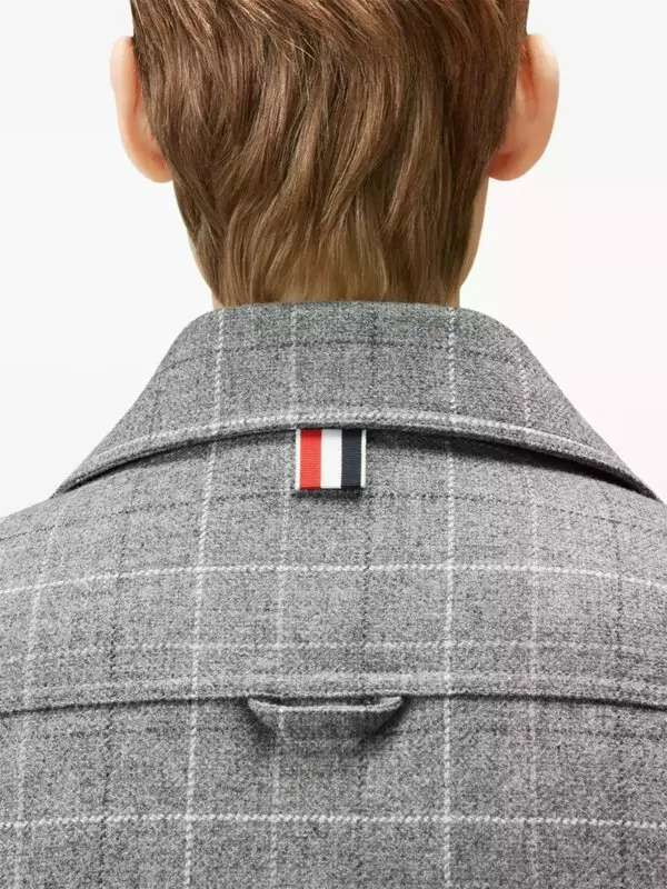 Thom Browne Windowpane Houndstooth Tweed Jacket