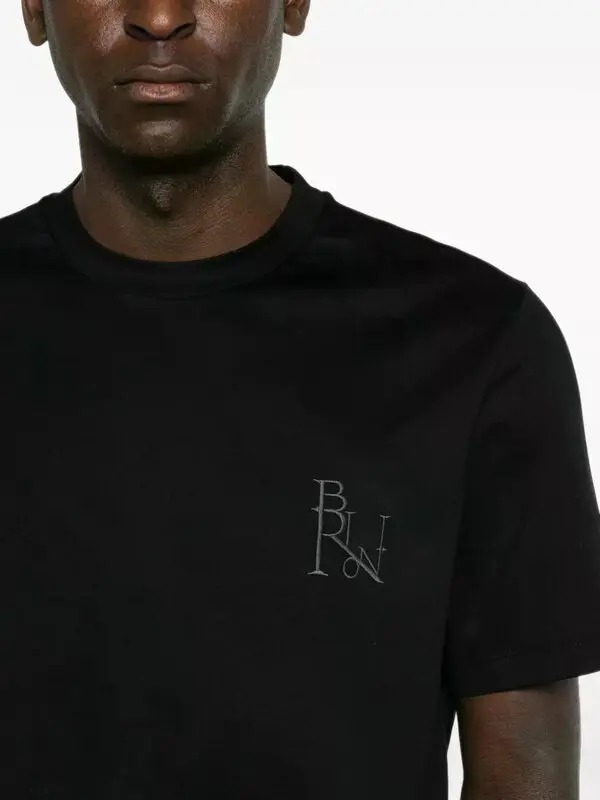 Brioni Logo-embroidered T-shirt