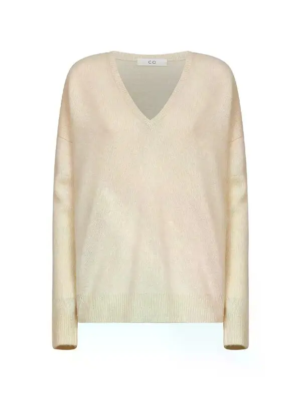 Co V-neck Cashmere Sweater - Neutrals