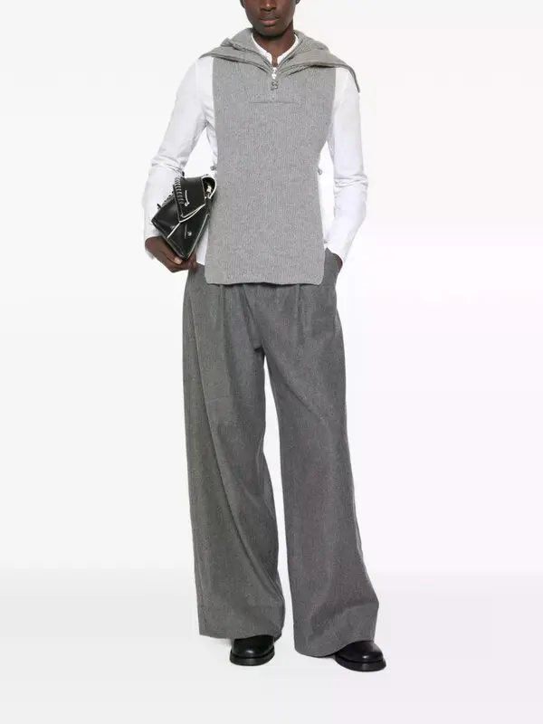 Sportmax Ribbed Knit Hooded Vest