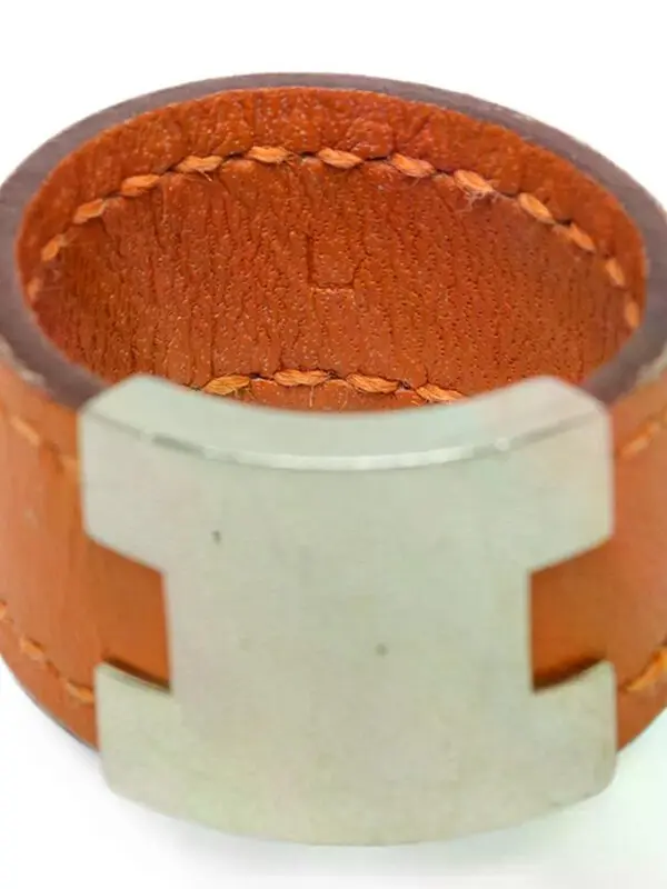 Hermès 2000 Swift And Palladium Plated Lurie Ring Costume Ring