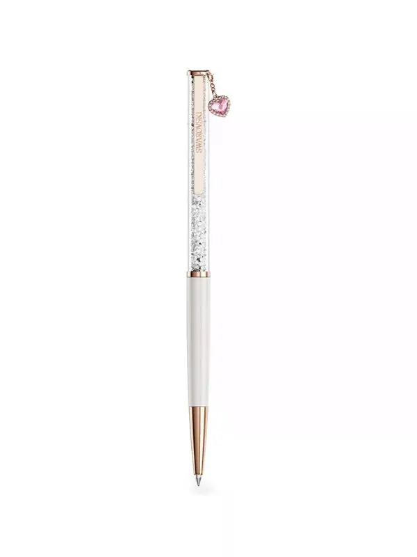 SWAROVSKI Crystal-embellished Heart-pendant Pen - White