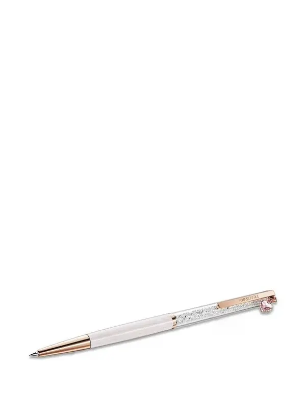 SWAROVSKI Crystal-embellished Heart-pendant Pen - White