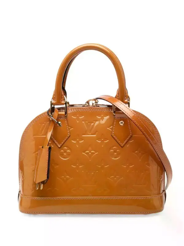 LOUIS VUITTON 2013 Monogram Vernis Alma Bb Satchel