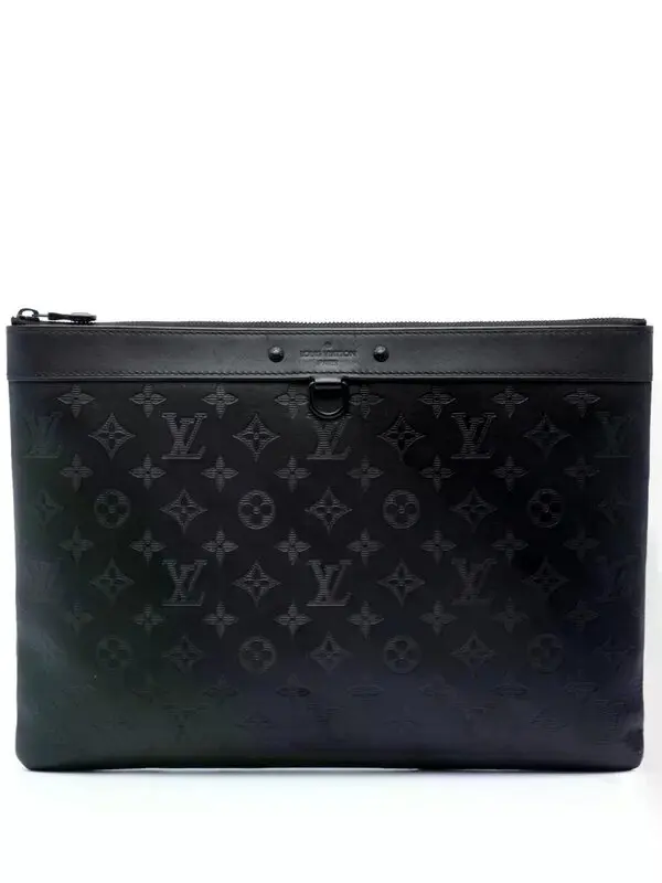 LOUIS VUITTON Monogram Shadow Discovery Pochette Clutch Bag