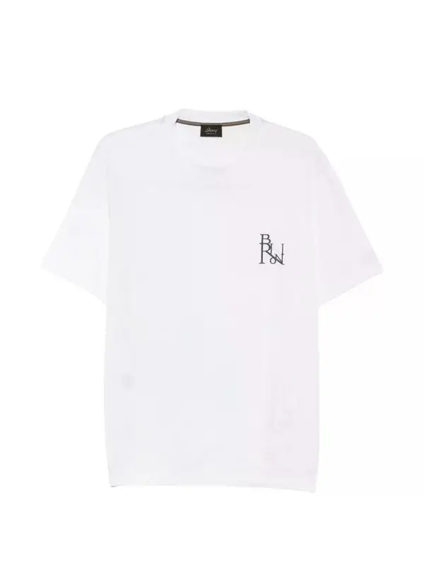 Brioni Logo-embroidered T-shirt