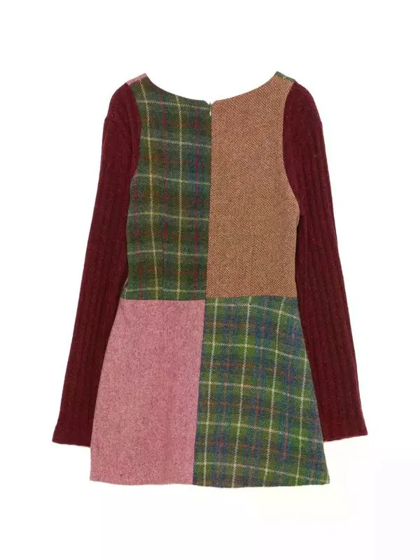 Dolce & Gabbana 2000s Patchwork Tweed Mini Dress