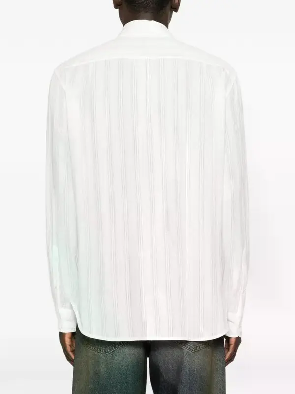 ANN DEMEULEMEESTER Pinstripe-pattern Long-sleeve Shirt