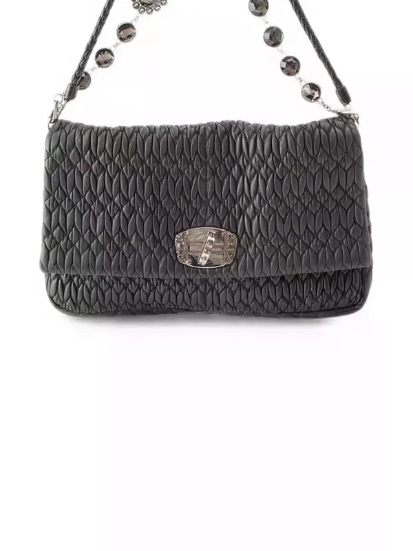 Miu Miu 2010-2026 Matelasse Nappa Crystal Chain Satchel