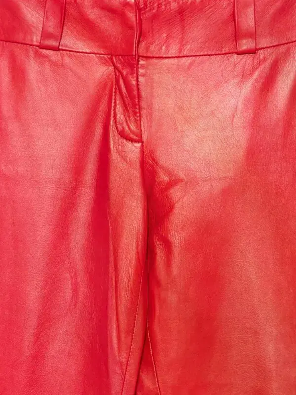 Dolce & Gabbana 2000s Leather Paneled Trousers