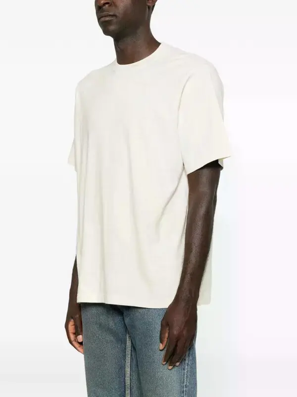 THE ROW Shawl-collar Waffle-knit T-shirt